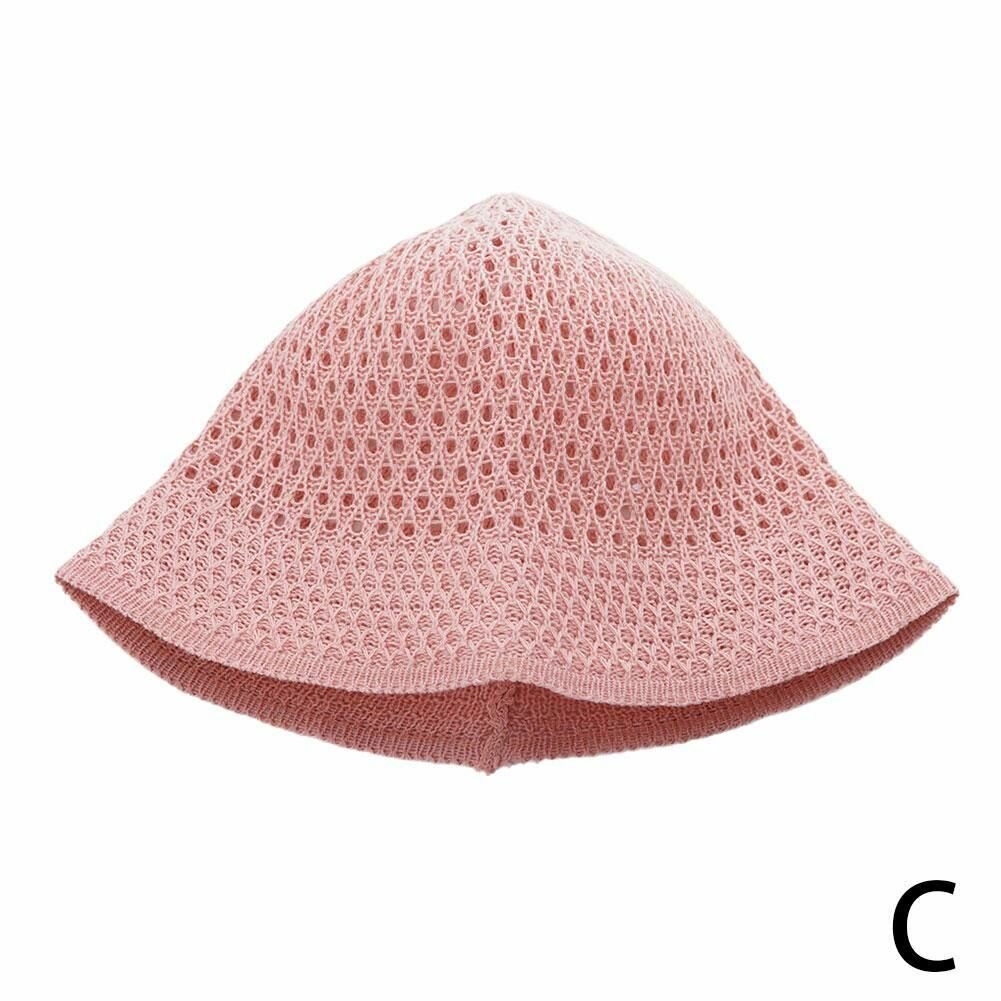 Женская летняя ажурная шляпа-ведро - дышащая шапка от солнца с UPF 50+, стильная пляжная панама