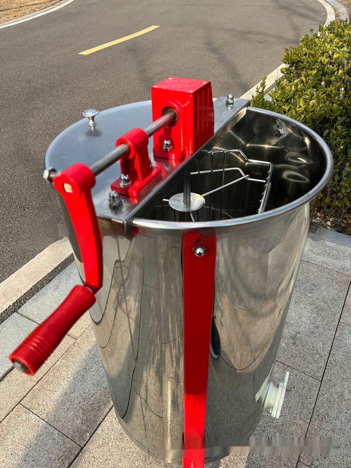 Трехрамочный татарский медосос Дадан ручной трехрамочный с кронштейном-ROMIKY