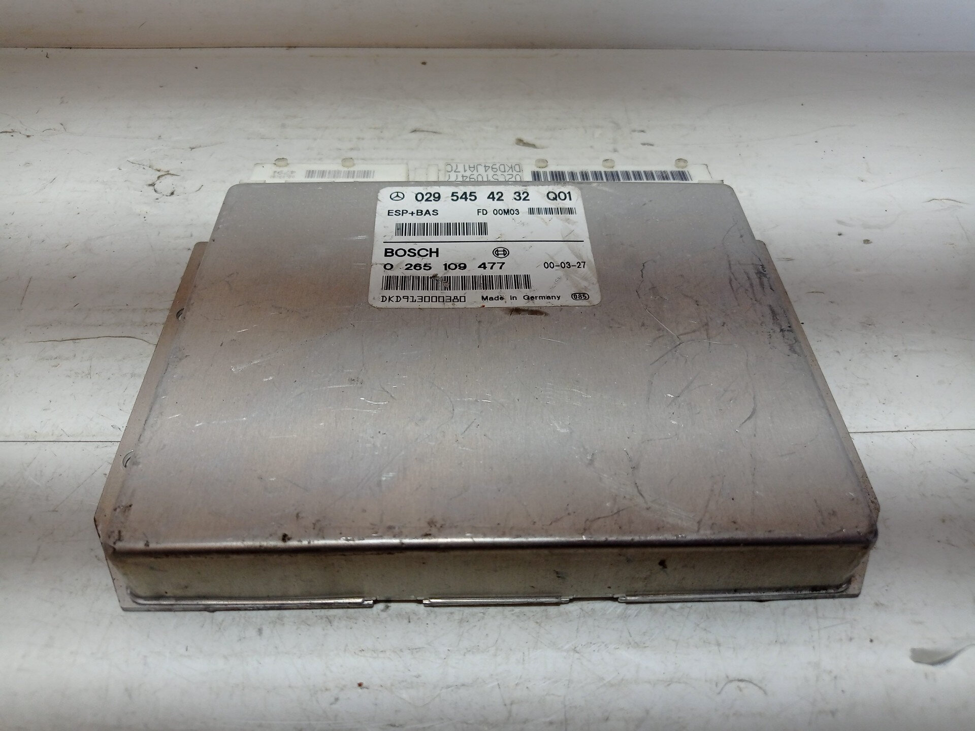 Блок управления двигателем Mercedes-Benz A W168 2000 0265109477