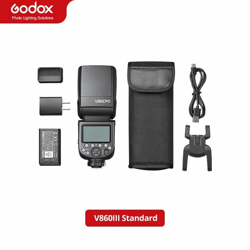 Godox V860III Вспышка для фотокамеры Speedlite E-TTL HSS Flash Light for Pentax