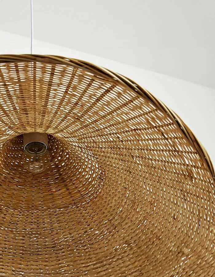 30 см сплетенный из бамбука абажур регулируемая светодиодная подвесная люстра E27 для чайной комнаты ресторана, люстра из ротанга