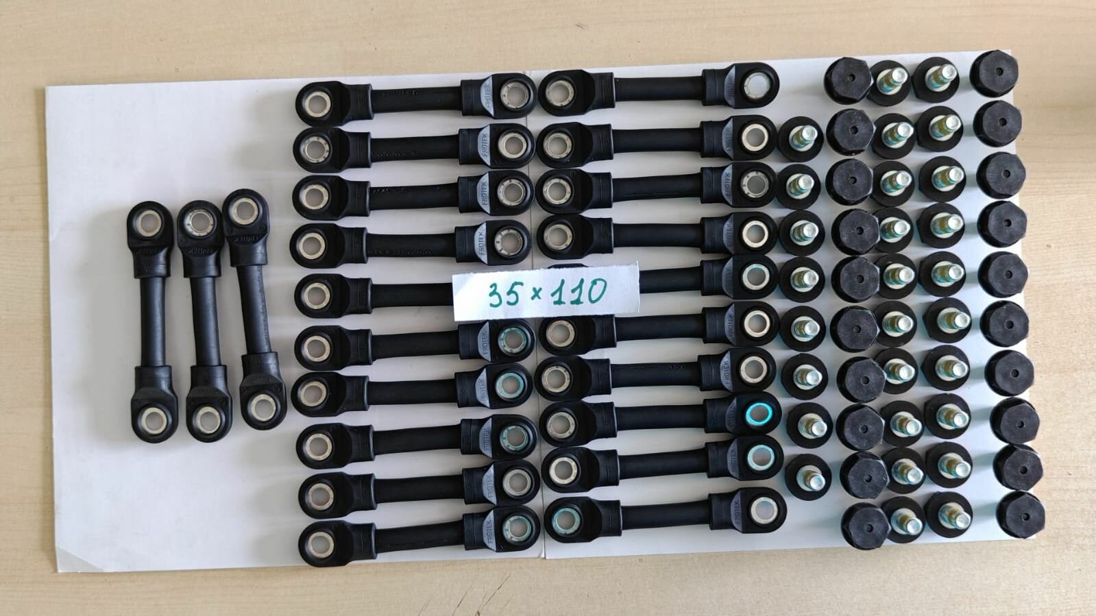 Комплект перемычки гибкие Frotek 35x110 (23 шт) и болты (48 шт) для аккумулятора 48V