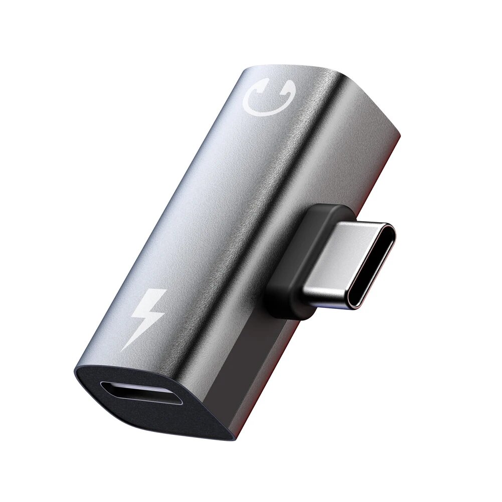 2-в-1 USB-адаптер для наушников и зарядного устройства типа C на 3,5 мм PD 30 Вт Аудио Aux-адаптер USB C в Type-C Конвертер для Meta Quest 3S