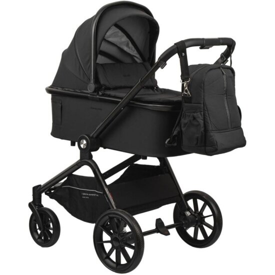 Коляска 3 в 1 Indigo SOLAR черный