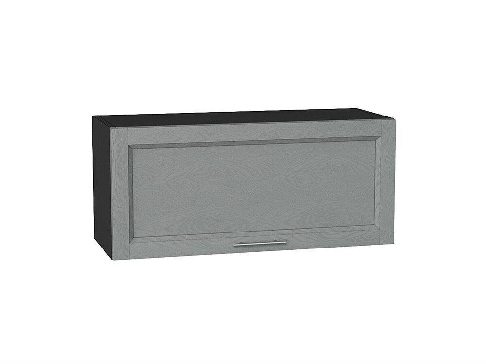 VVT Шкаф верхний горизонтальный Сканди Graphite, Grey Softwood, 800 В*Ш*Г 358*800*320, фасад МДФ Grey Softwood, корпус Graphite Grey Softwood