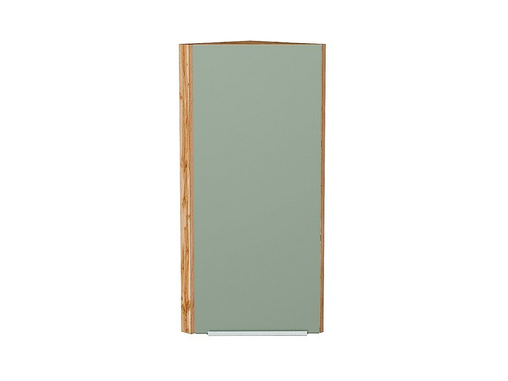 VVT Шкаф верхний торцевой Фьюжн Дуб Вотан, Silky Mint, 920