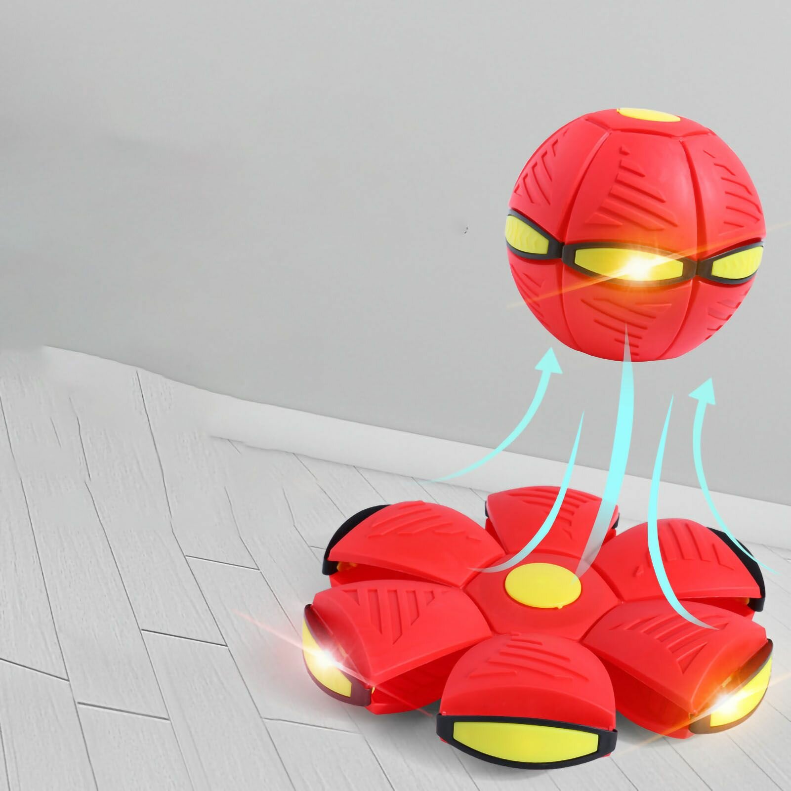 Плоский метательный мяч, декомпрессия, интерактивное метание плоского мяча для родителей и детей для подростков, красный