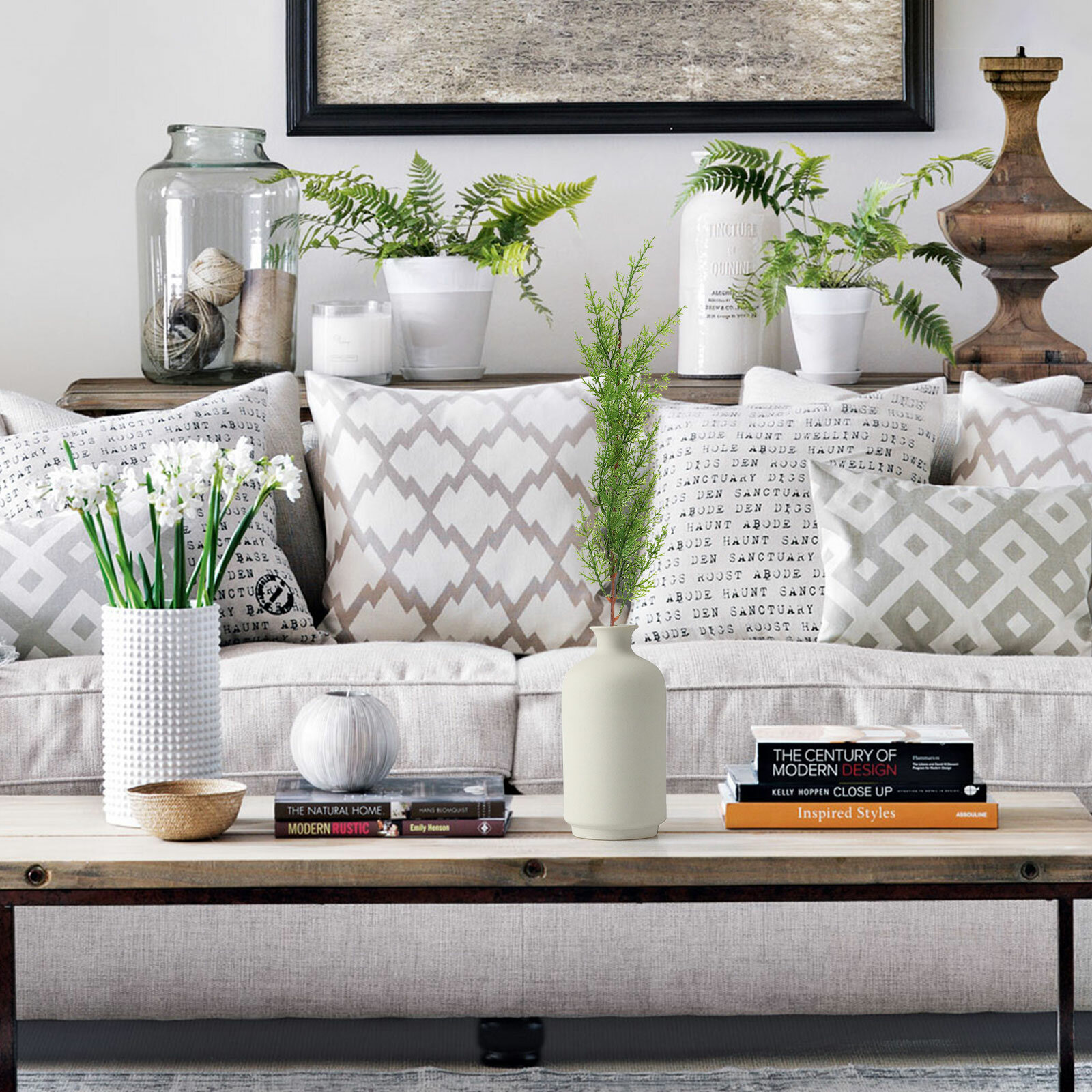 Моделирование ветвей кипариса, листьев, имитация растений для украшения дома