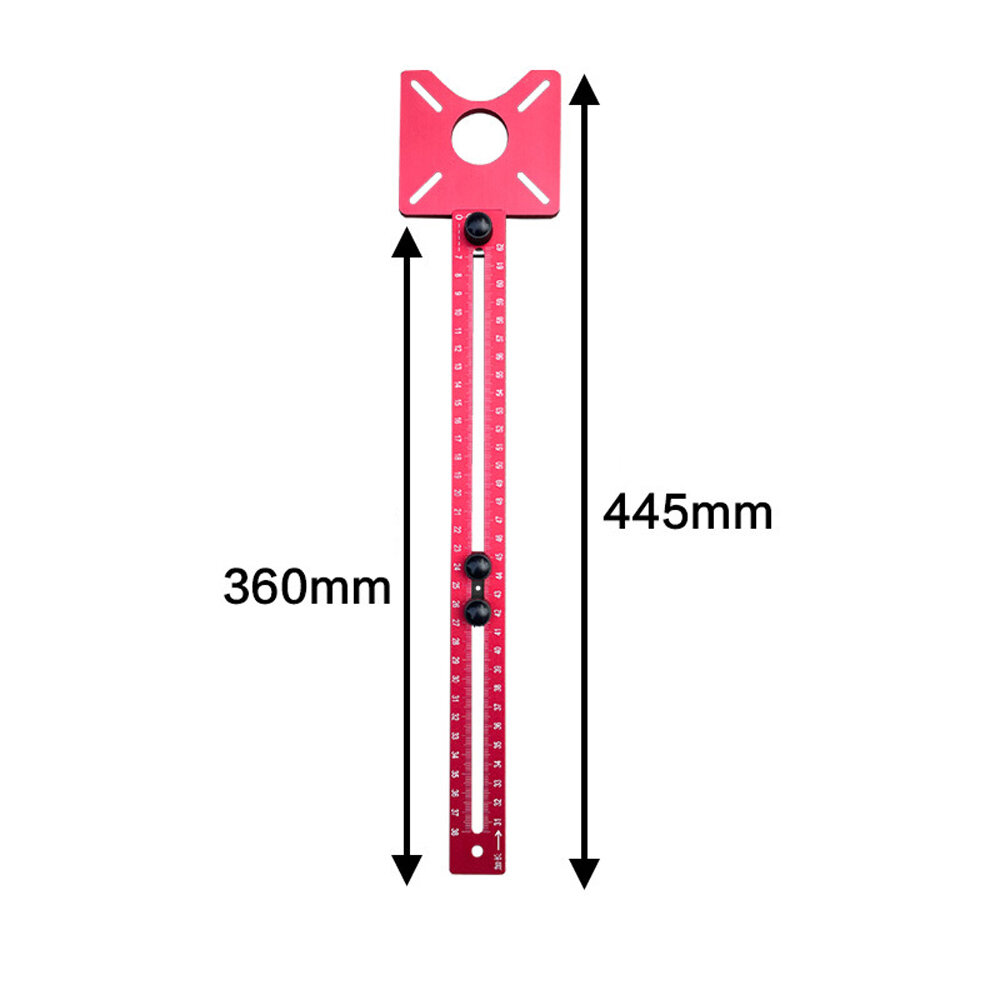 Направляющая для фрезера 400 мм, алюминий, для кругового реза