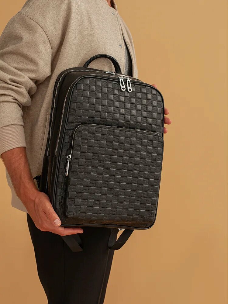 Рюкзак Рюкзак мужской черный водонепроница Многофункциональная сумка для ноутбука