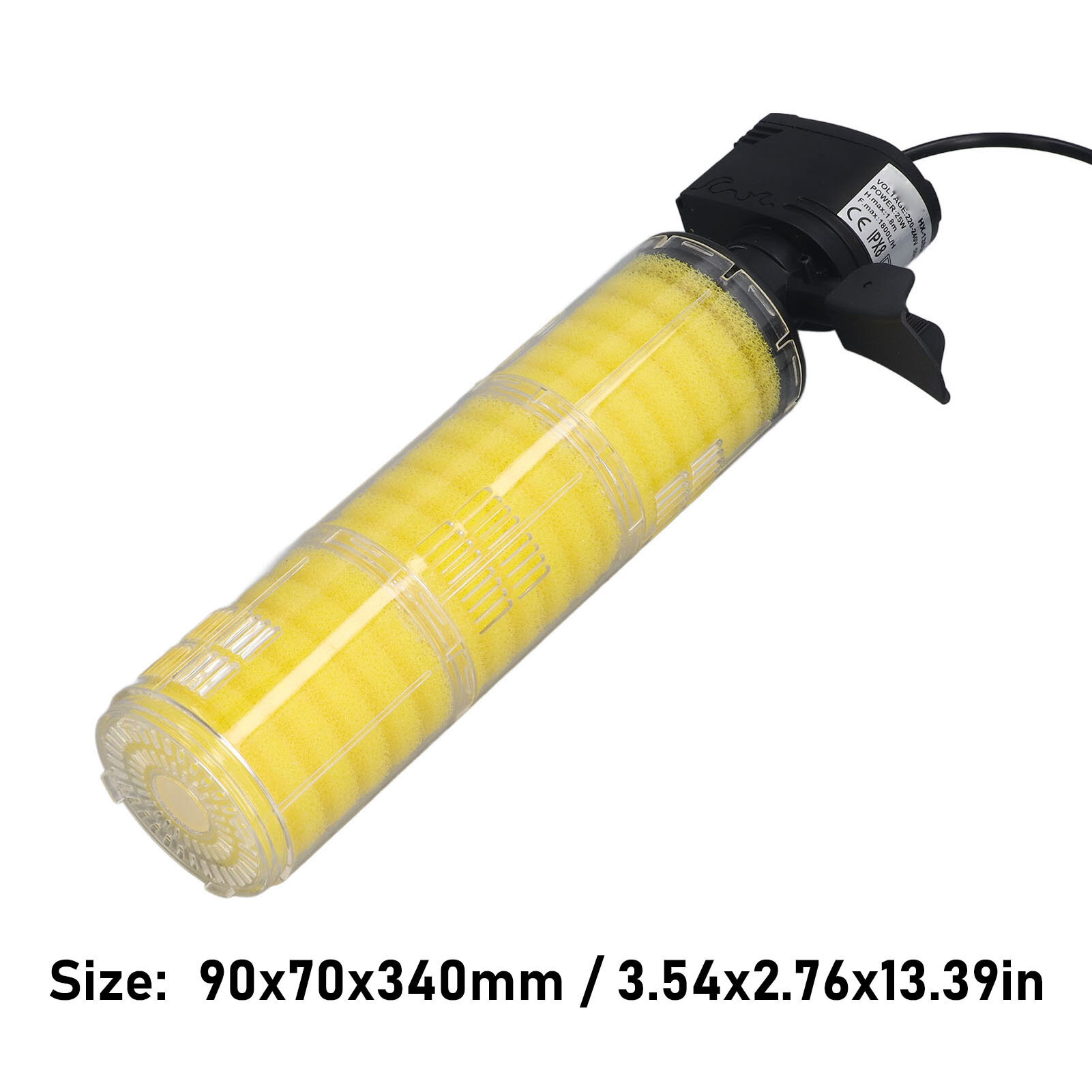 25 Вт погружной фильтр для аквариума внутренний 1800 л/ч 3 этапа губчатый аквариум погружной фильтр с водяным насосом для 100 см аквариума британская вилка 220 В