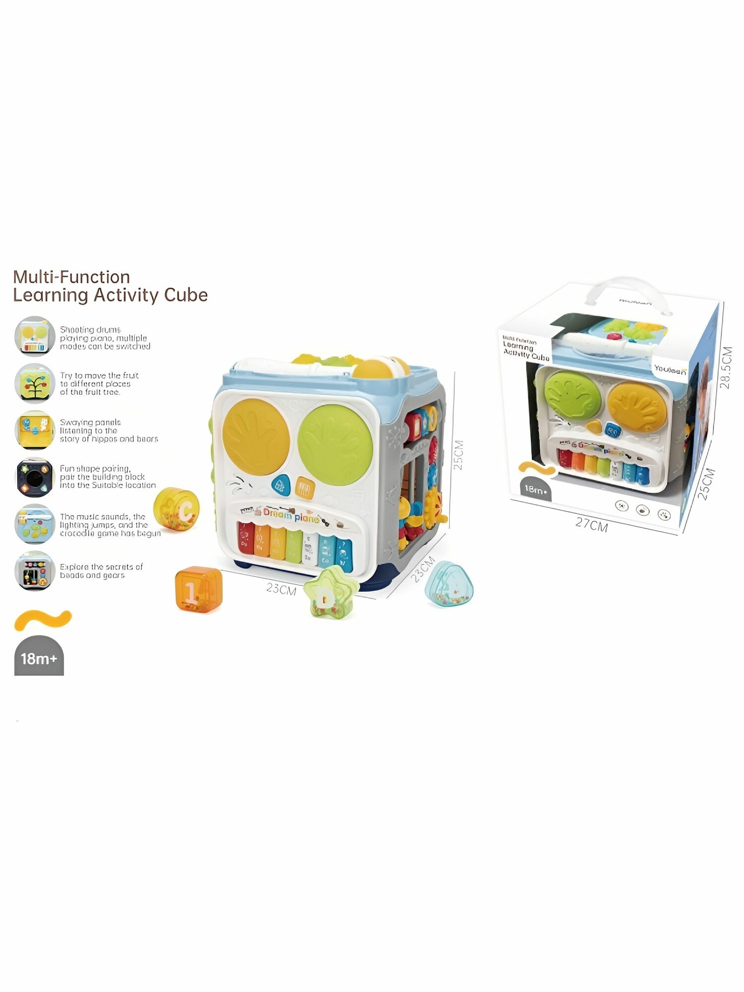 Игровой набор развивающий "Интерактивный куб музыкальный"