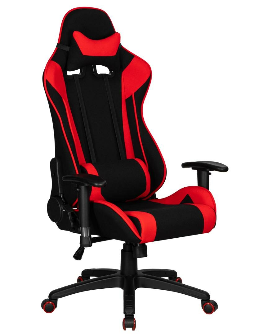 Кресло DOBRIN Кресло игровое DOBRIN DALLAS, черно-красная ткань арт. LMR-131B_P_TT-black-red