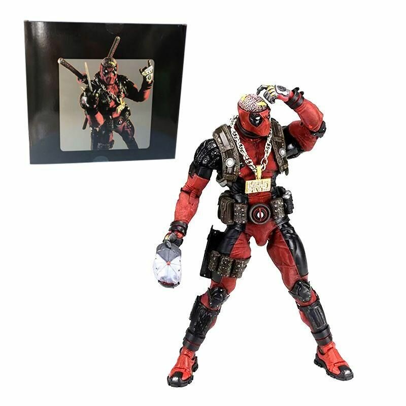Модель Мстителей/Людей Икс/Дэдпула, версия с боевыми повреждениями, 27 см, подвижная