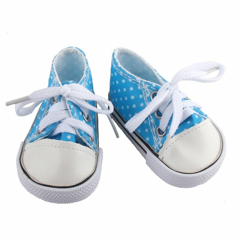 BJD Кеды для кукол, длина подошвы 7,5 см, Чёрная точка Обувь для кукол