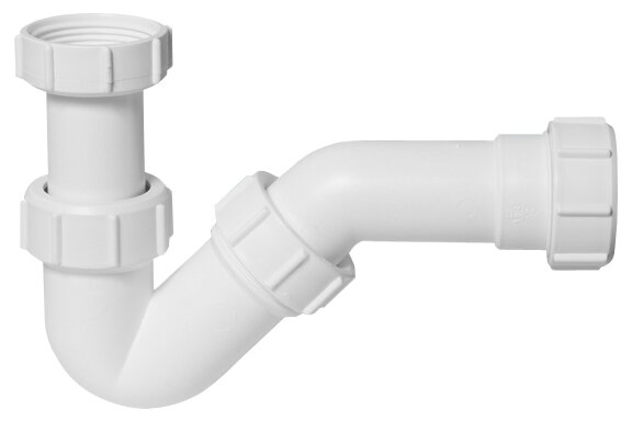 Сифон McAlpine трубный P/S-образный без выпуска с регулируемой высотой 90-145 мм и углом выхода MRBD2