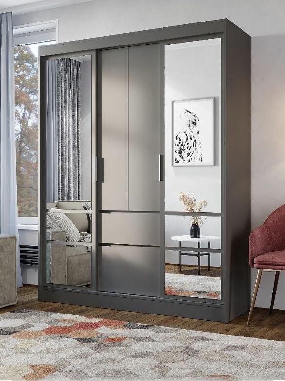 Шкаф-купе "Симпл" ШКК-06 Графит