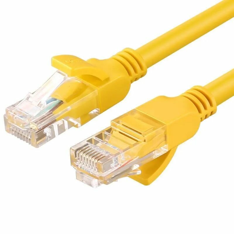 Сетевой кабель UGREEN NW103 (11232) Cat 5e UTP Ethernet Cable. Длина: 3м. Цвет: жёлтый