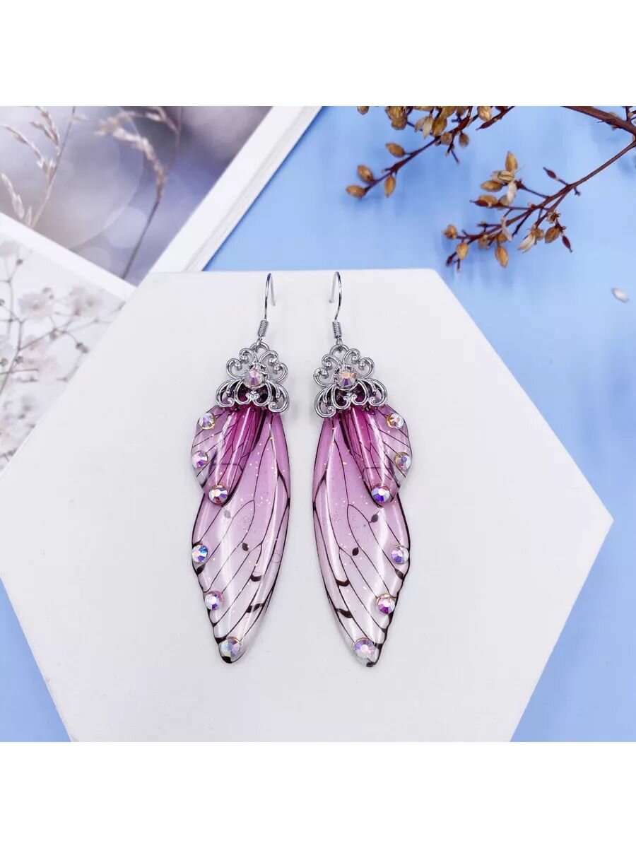 Серьги, искусственный камень