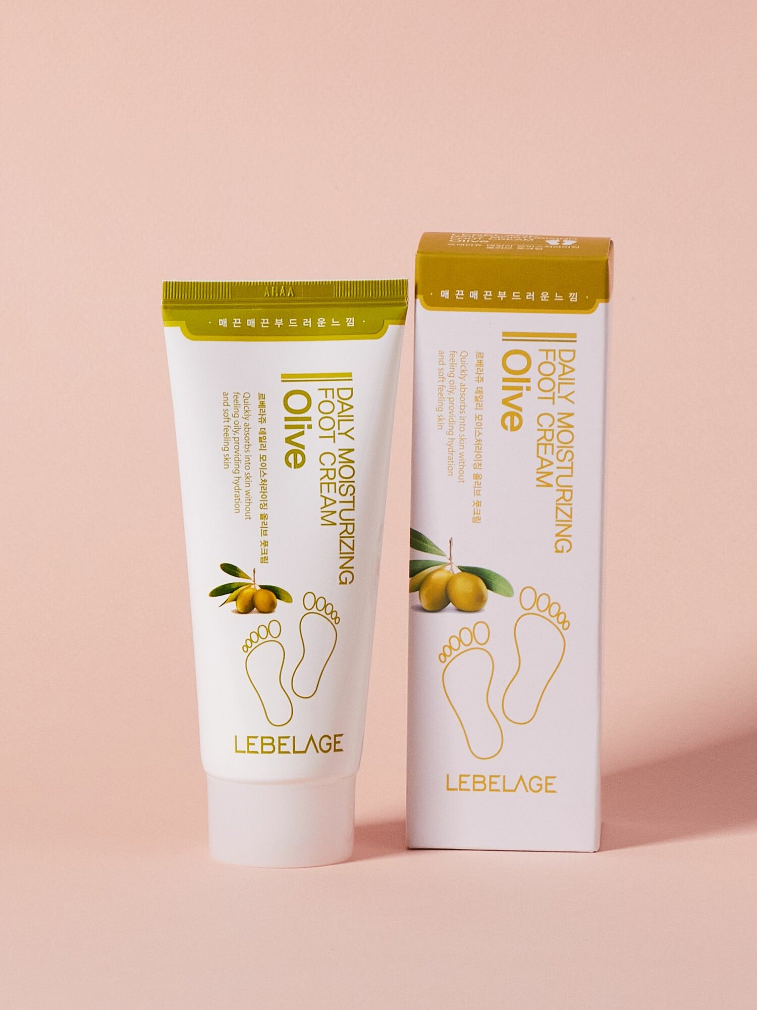 Lebelage Крем для ног с экстрактом оливы 100мл Daily Moisturizing Olive Foot Cream