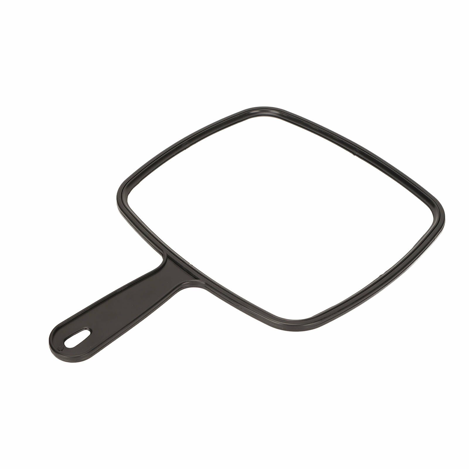 Зеркало для бритья с квадратной ручкой высокой четкости и противоскользящим дизайном. Ручное зеркало для парикмахерских и личного ухода.