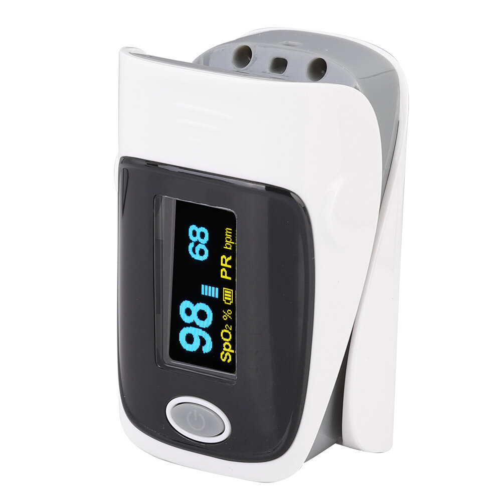 0,96 дюйма пульсометр насыщения крови кислородом оксиметрия тестер пульсометр серый