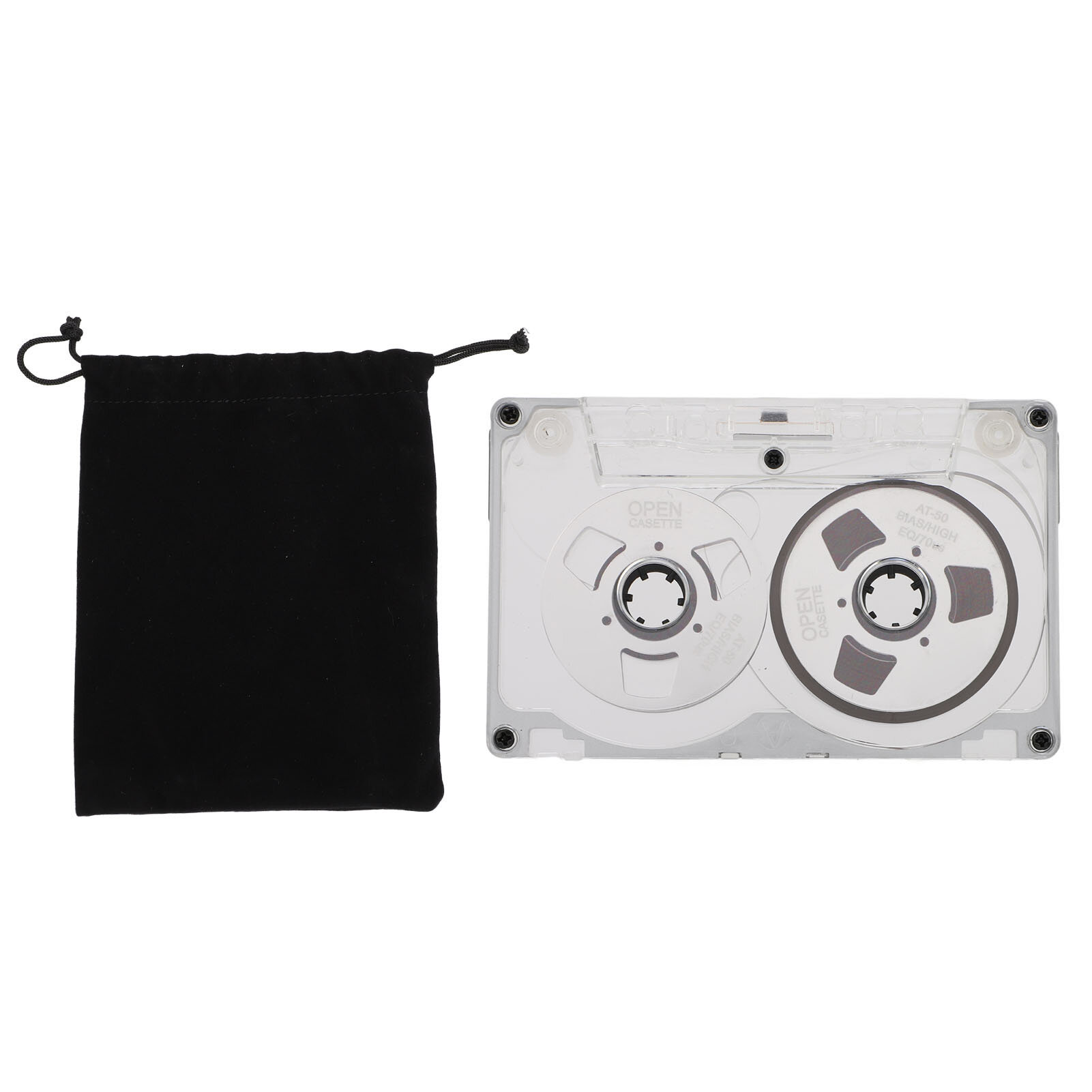 Пустая аудиокассета для катушки на катушке, самодельная, 55 минут, алюминиевая, пустая кассета для записи музыки, серебряная рамка, серебряная пластина