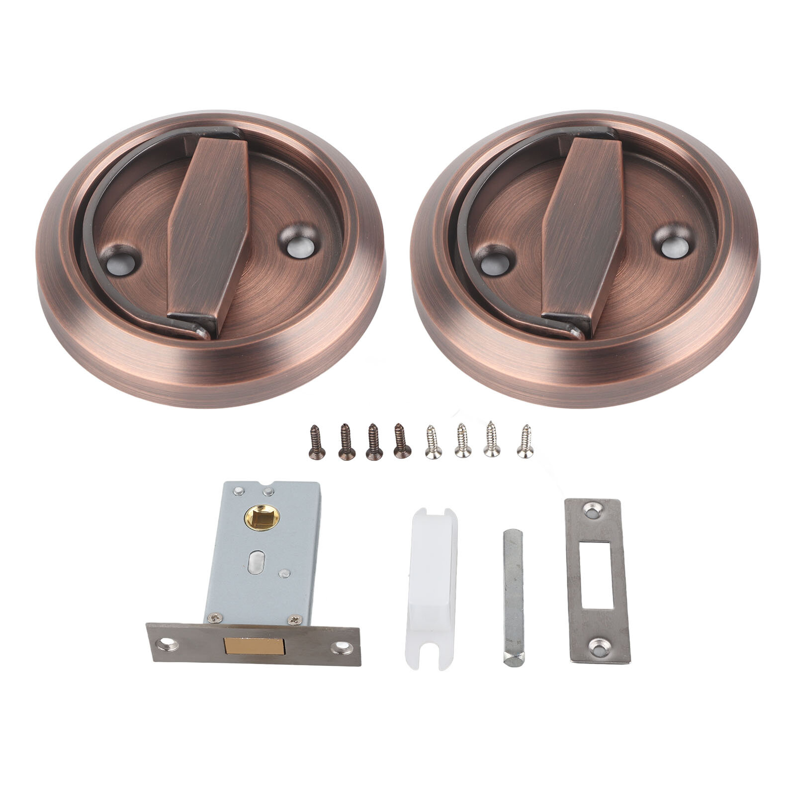 Домашняя ванная комната с двойным замком 304 Ручка кольца из нержавеющей стали (красная бронза (с замком))