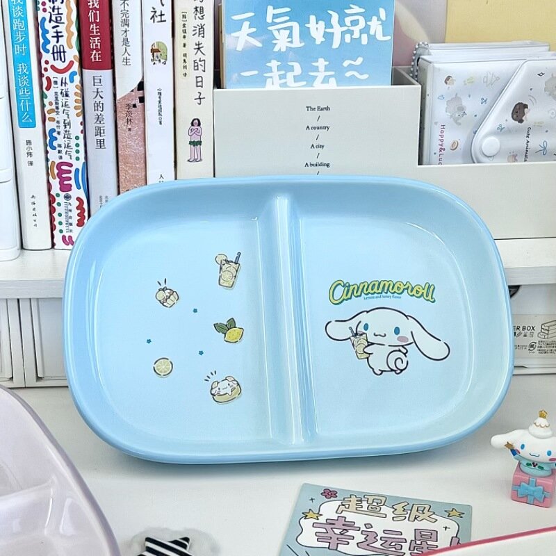 Sanrio HELLO KITTY, детская сетчатая тарелка для ужина, бытовая детская керамическая тарелка для завтрака