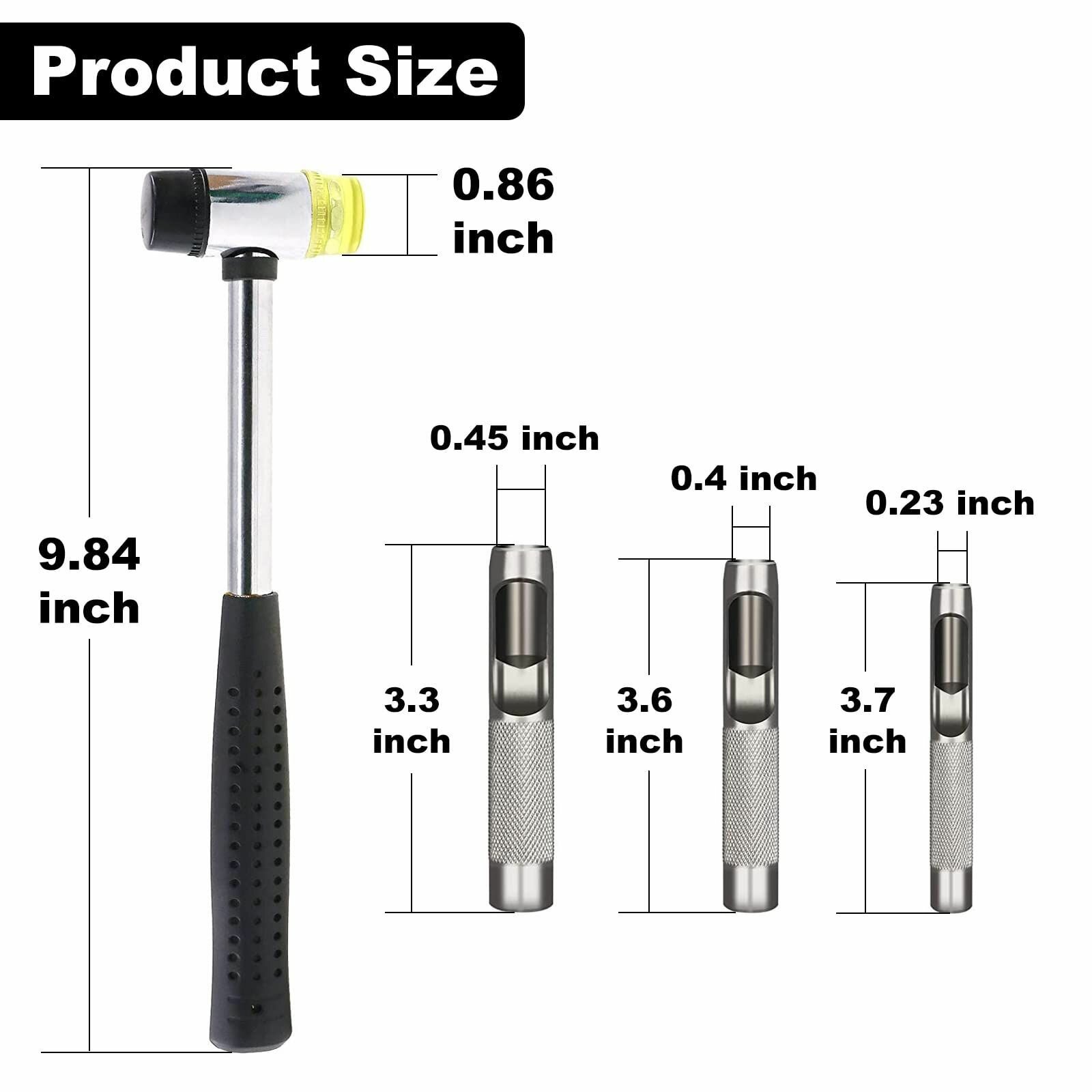 Ywy. горячиеРучной пресс, используемый для установки швейных принадлежностей, с пробивными инструментами, резиновыми молотками, 3 пресс-формами, 3000 люверсов