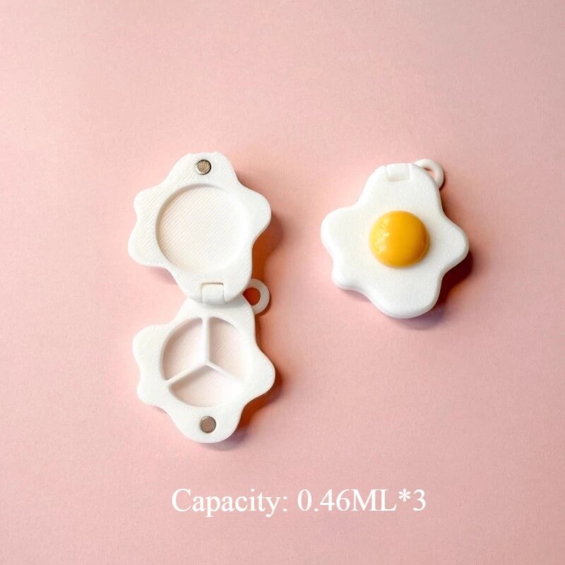 Пустая портативная акварельная палитра-брелок Palette-3 grids