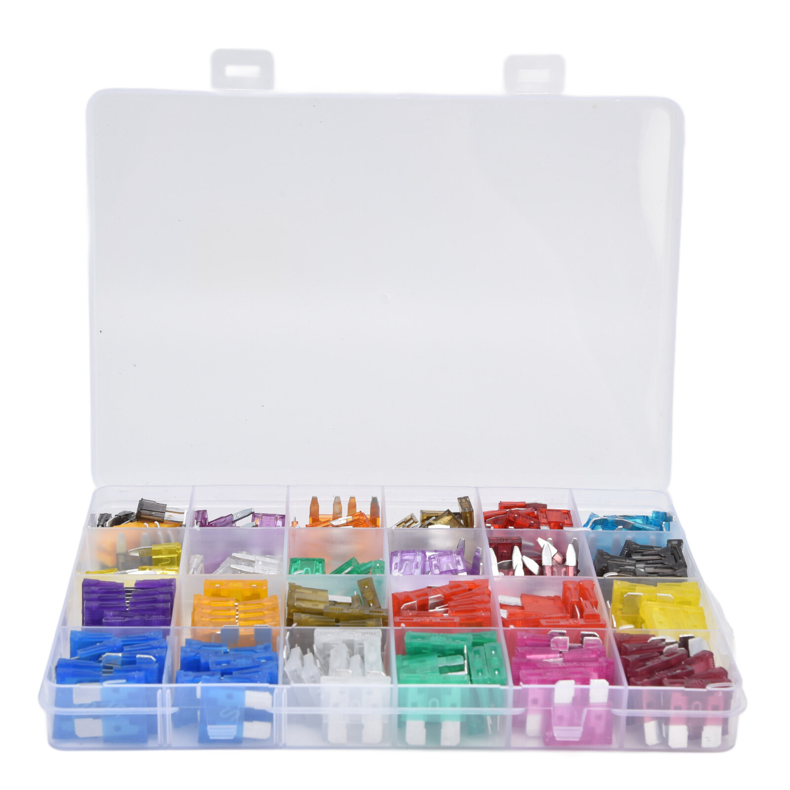 250шт Ассортимент Автомобильных Предохранителей Комплект Типа Лезвия Алюминиевый Лист Автомобильная Замена 2A40A M S