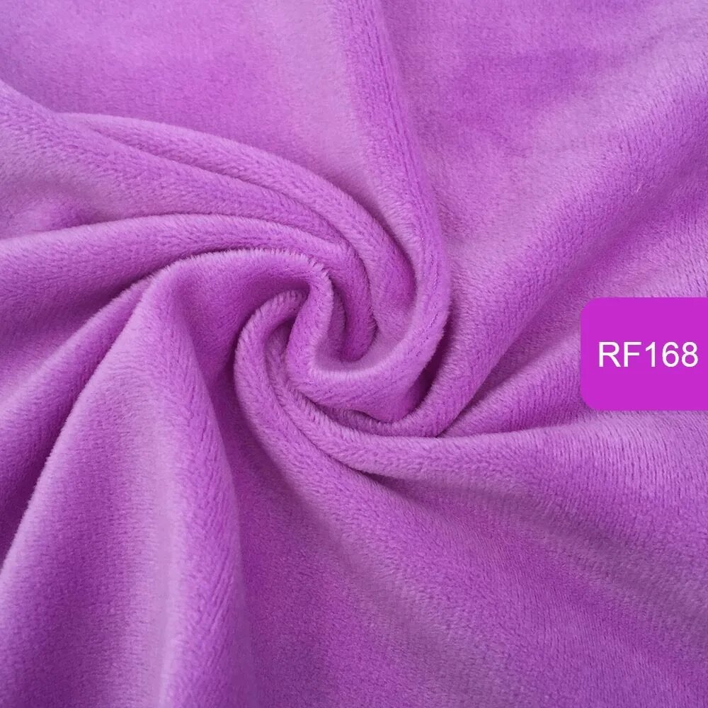 Плюшевая ткань сиреневая RF168, 45x50 см