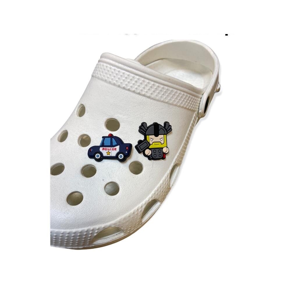 Джиббитсы, украшение для обуви. Украшение для кроксов Crocs, сабо. Тор и полицейская машина