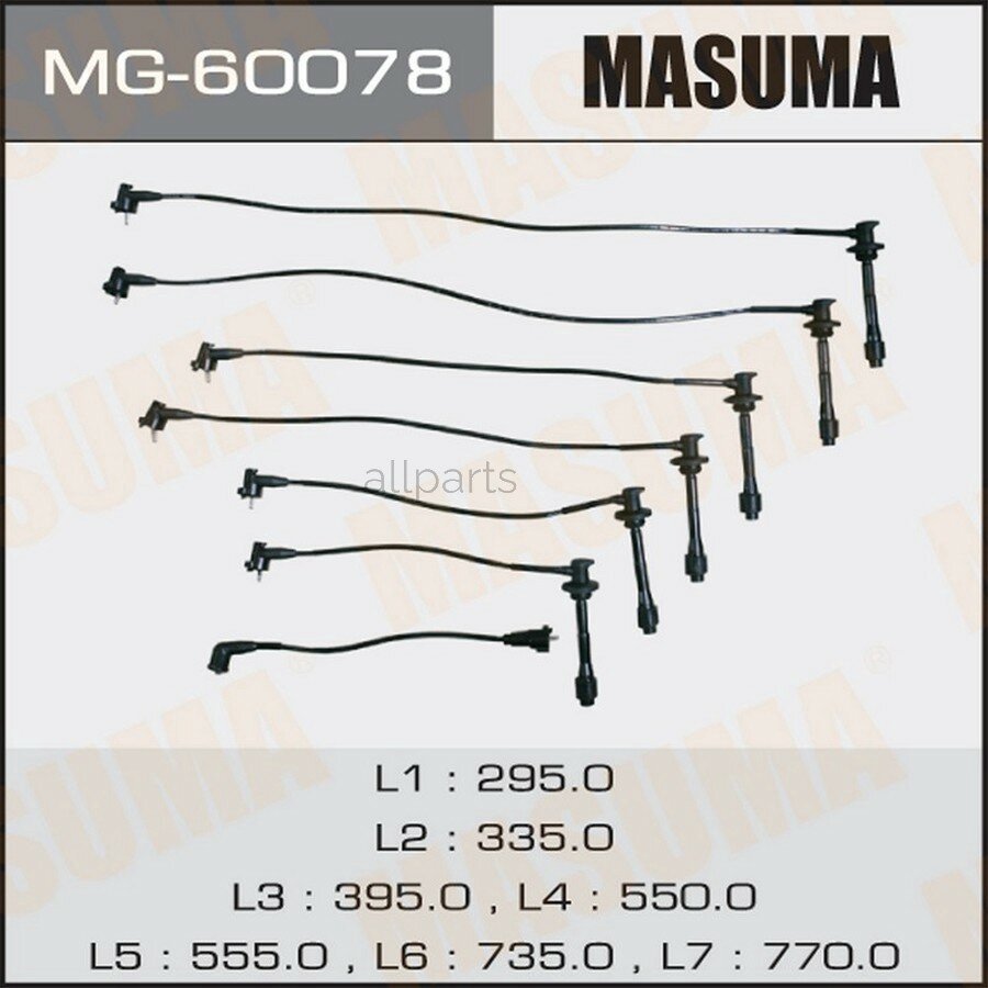MASUMA MG-60078 к-кт проводов!\ Toyota Chaser/Cresta/Mark II 96-01