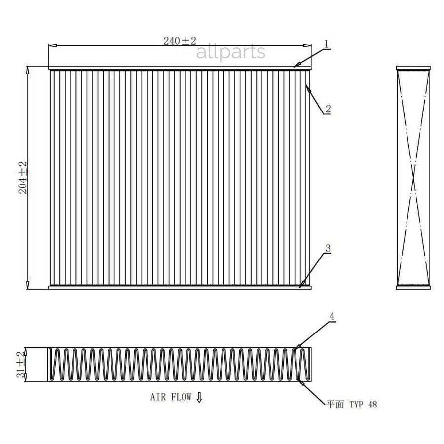 CARVILLE RACING CRV55283 Фильтр салона Aito M5 (22-)/Seres M5 (23-)
