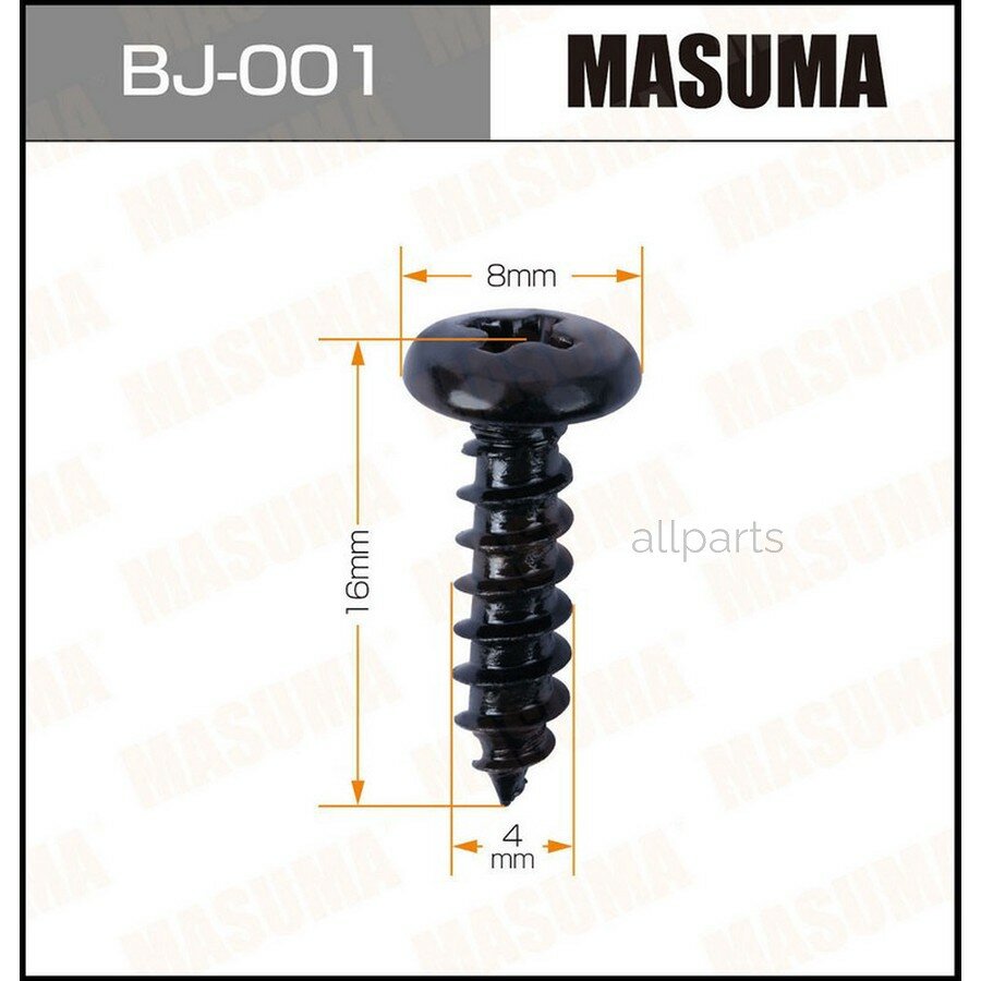 MASUMA BJ-001 к-кт саморезов! 20шт, 4x16\