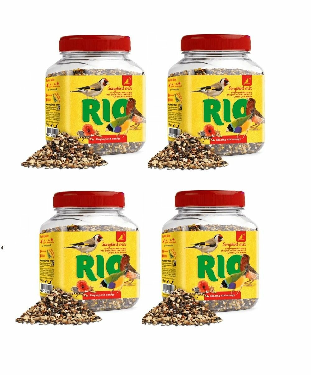 RIO Лакомство для птиц Смесь для пения 240г (4штуки)
