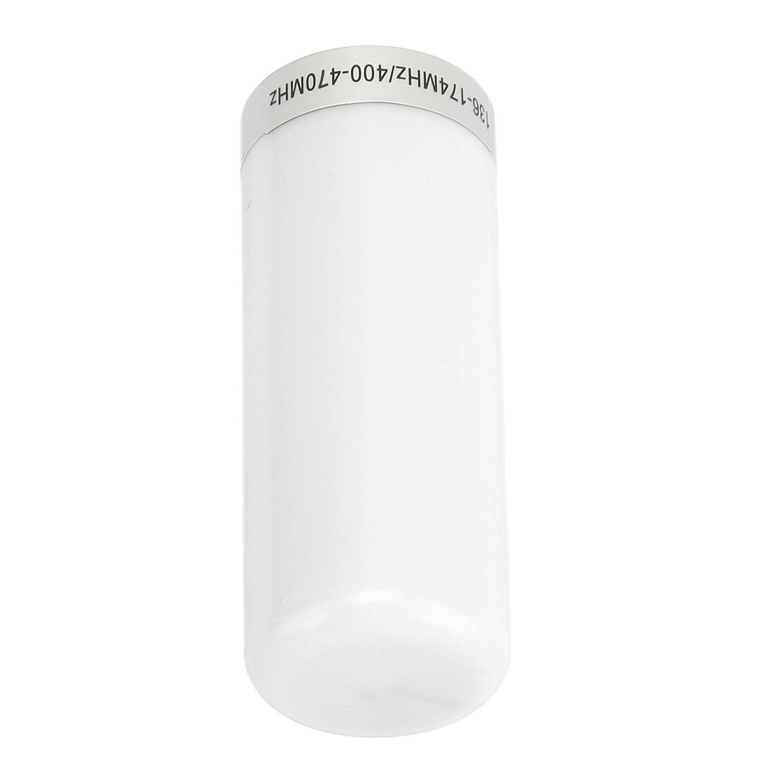 Антенна для автомобильного рации VHF 136‑174MHz, UHF 400‑470MHz, двуполосная, короткая, белая, длина 9 см, диаметр основания 3,5 см, разъем M-мужской, мощность 60 Вт