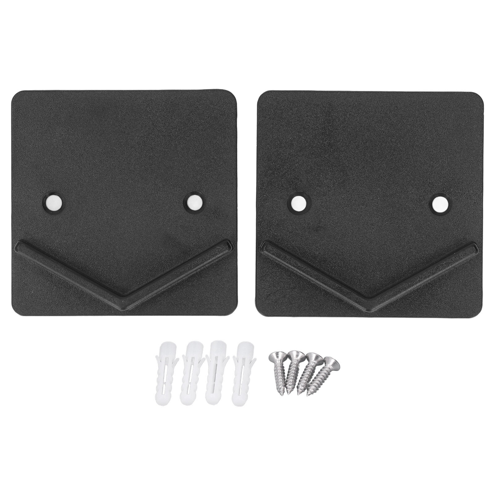 2 шт. держатель для занавески для душа с квадратным концом настенный фиксатор аксессуары для ванной комнаты черный