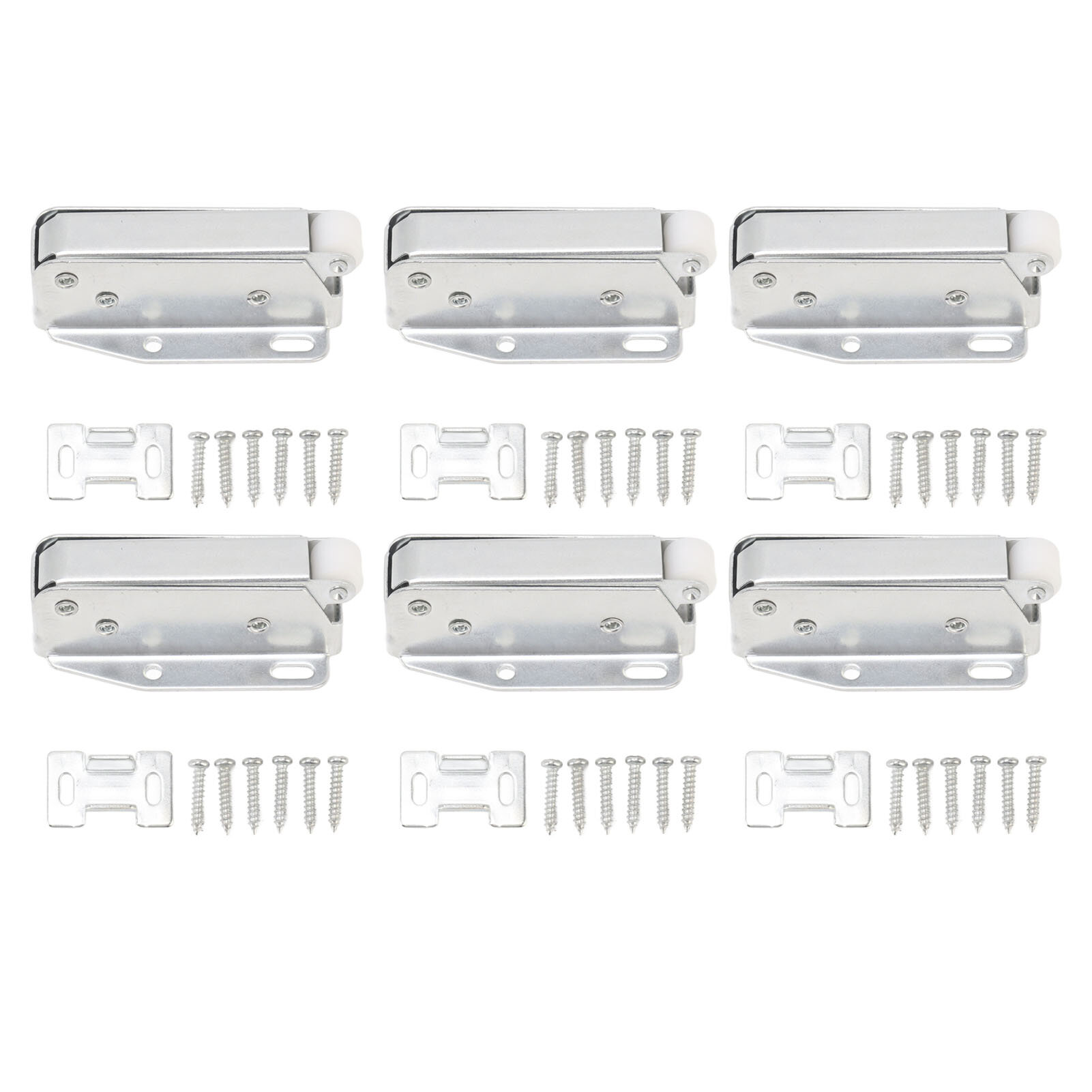 6Pcs Spring Latch Mini Door Push Release Light Weight to Open for Cabinet