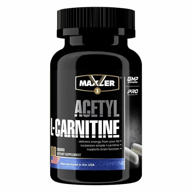 Жиросжигатель Л Карнитин Maxler Acetyl L Carnitine 100 капсул