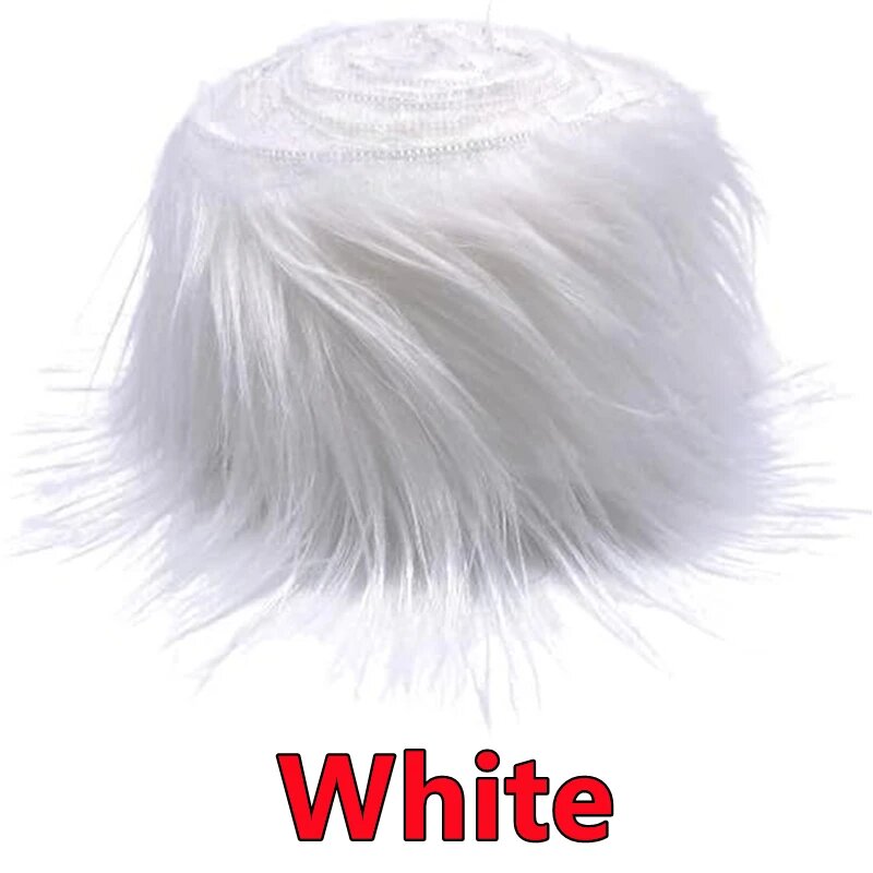 Искусственный мех для рукоделия Белый, White