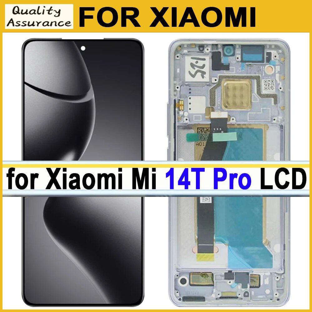 6,67-дюймовый AMOLED-экран для Xiaomi 14T Pro, ЖК-дисплей, сенсорный экран в сборе для моделей Mi 14T Pro 2407FPN8EG