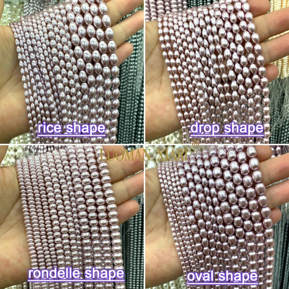 LUOMAN XIARI Бусины из ракушки перламутр форма капля и рис