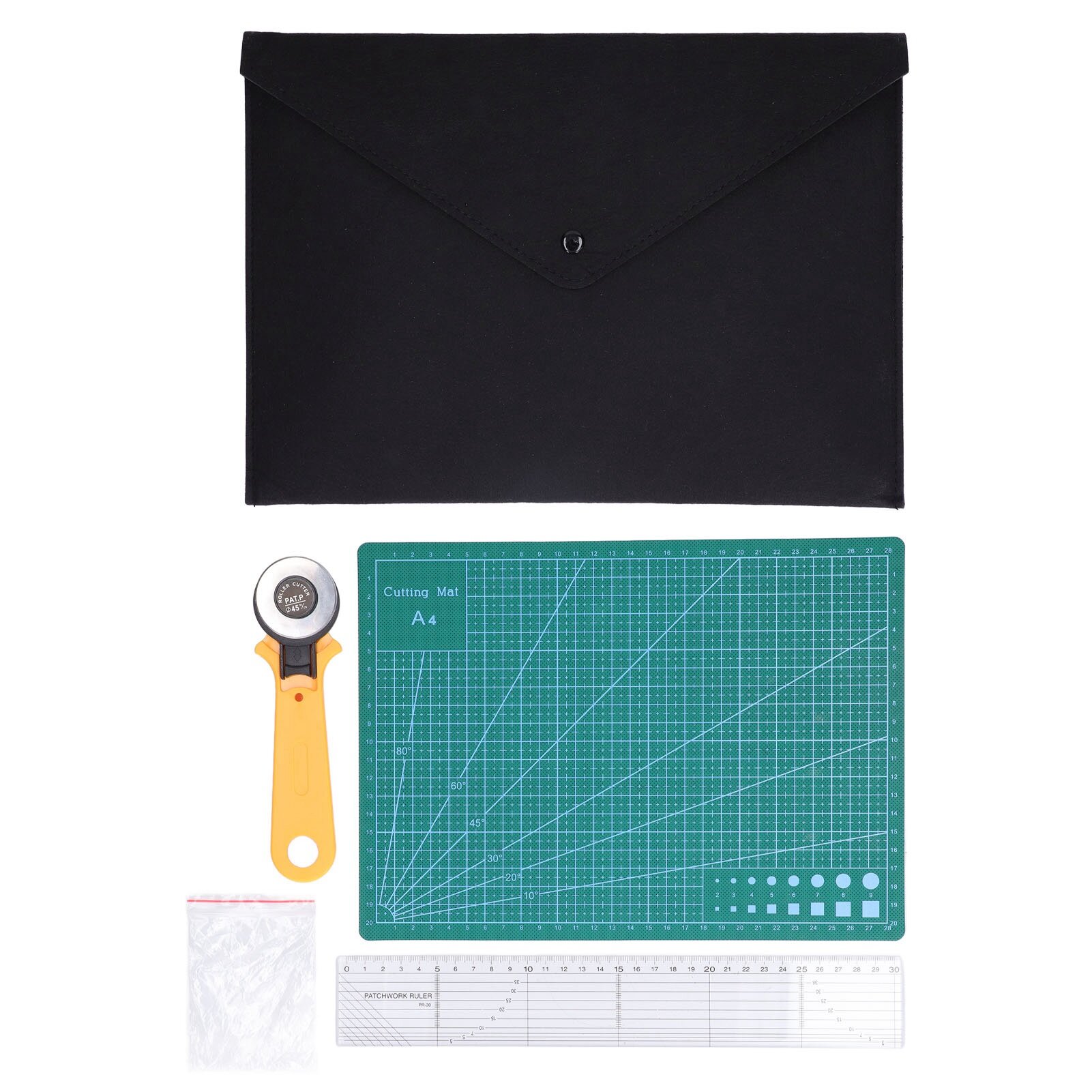 Набор самовосстанавливающихся ковриков для резки формата А4, прозрачные аксессуары для шитья, дисковый нож 45 мм для квилтинга, рукоделия и раскроя ткани.