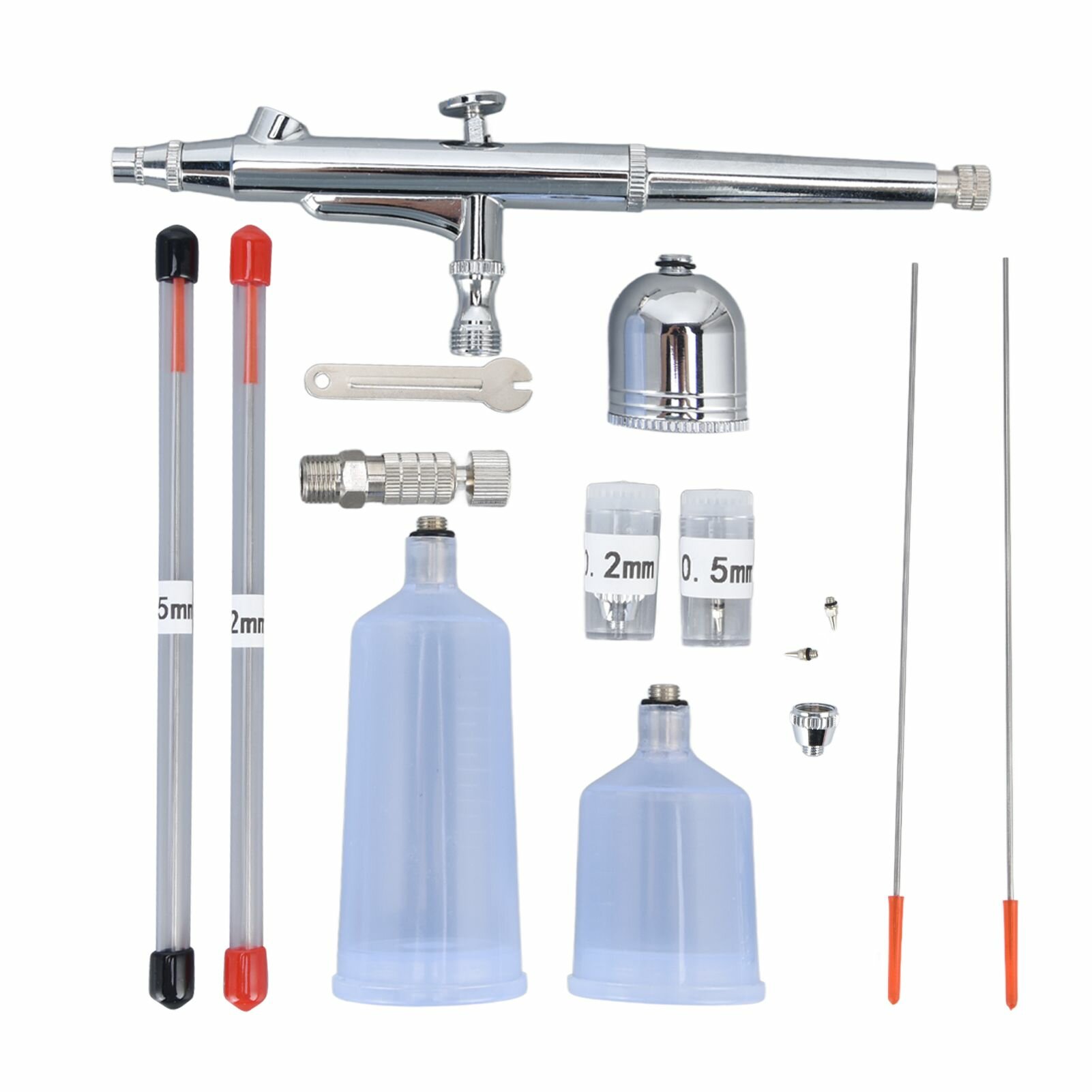 Комплект аэрографа G1/8, портативный распылитель краски сделай сам , латунный аэрограф 15 50PSI для печати моделей