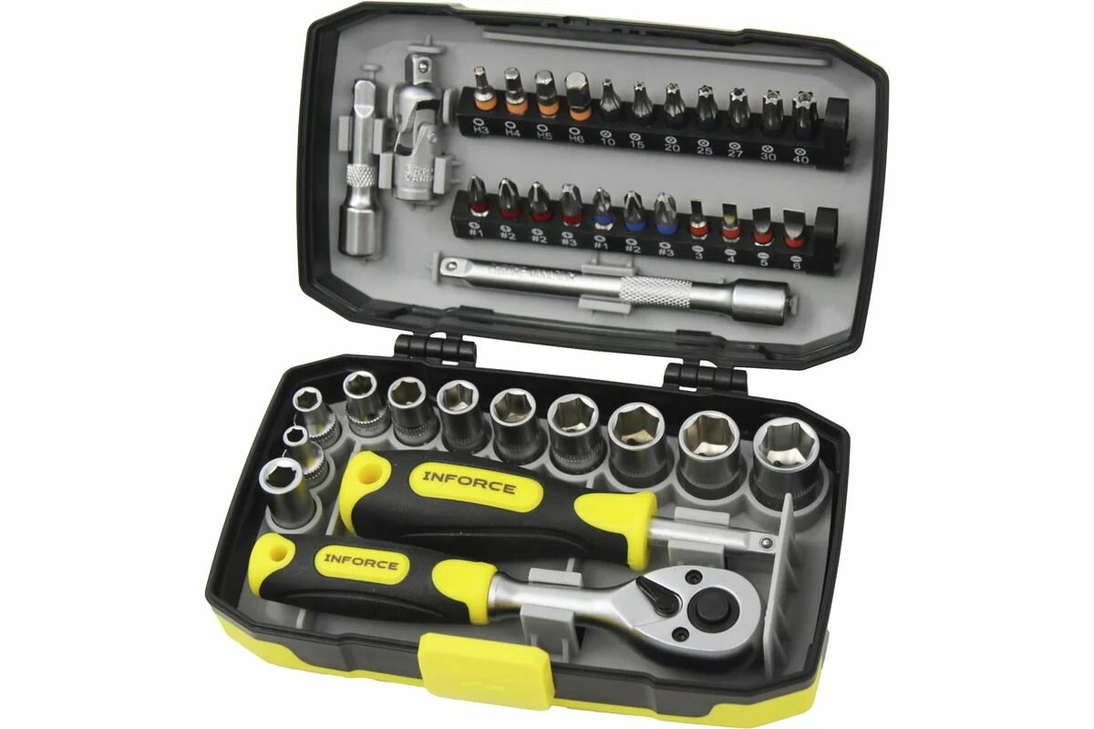 Универсальный набор инструмента Inforce 1/4" 38 предметов