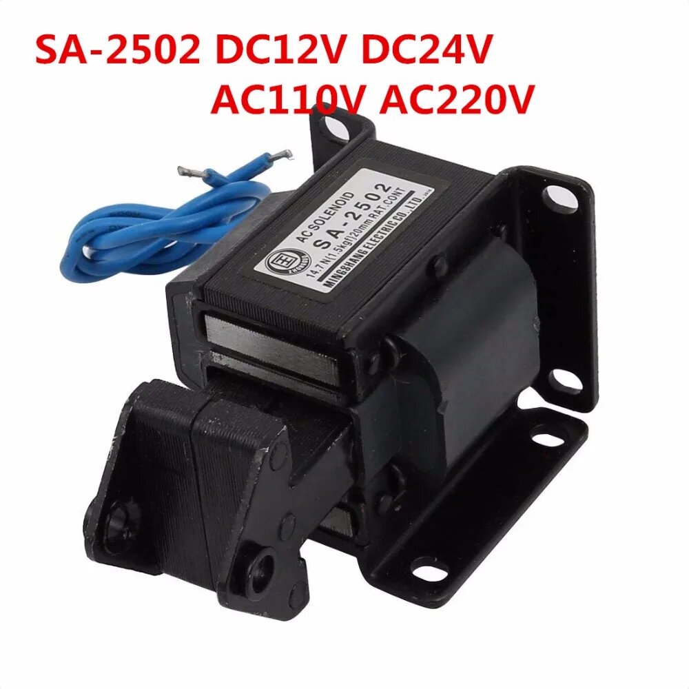 SA-2502 AC 220 V 110 V DC 12 V DC 24 V лифт 2,0 kg AC Тяговый Электромагнит, 220 В