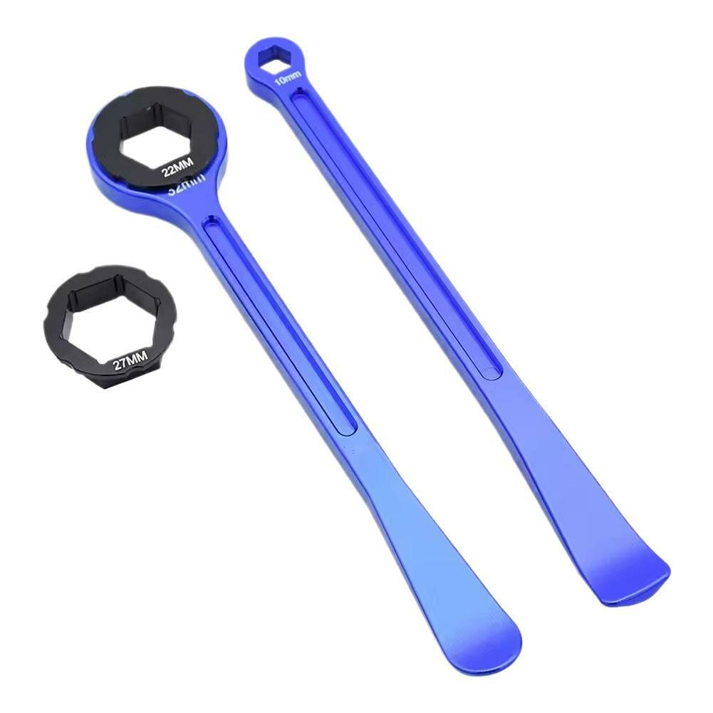 Набор инструментов для ремонта шин мотоцикла: полностью алюминиевый ключ для оси